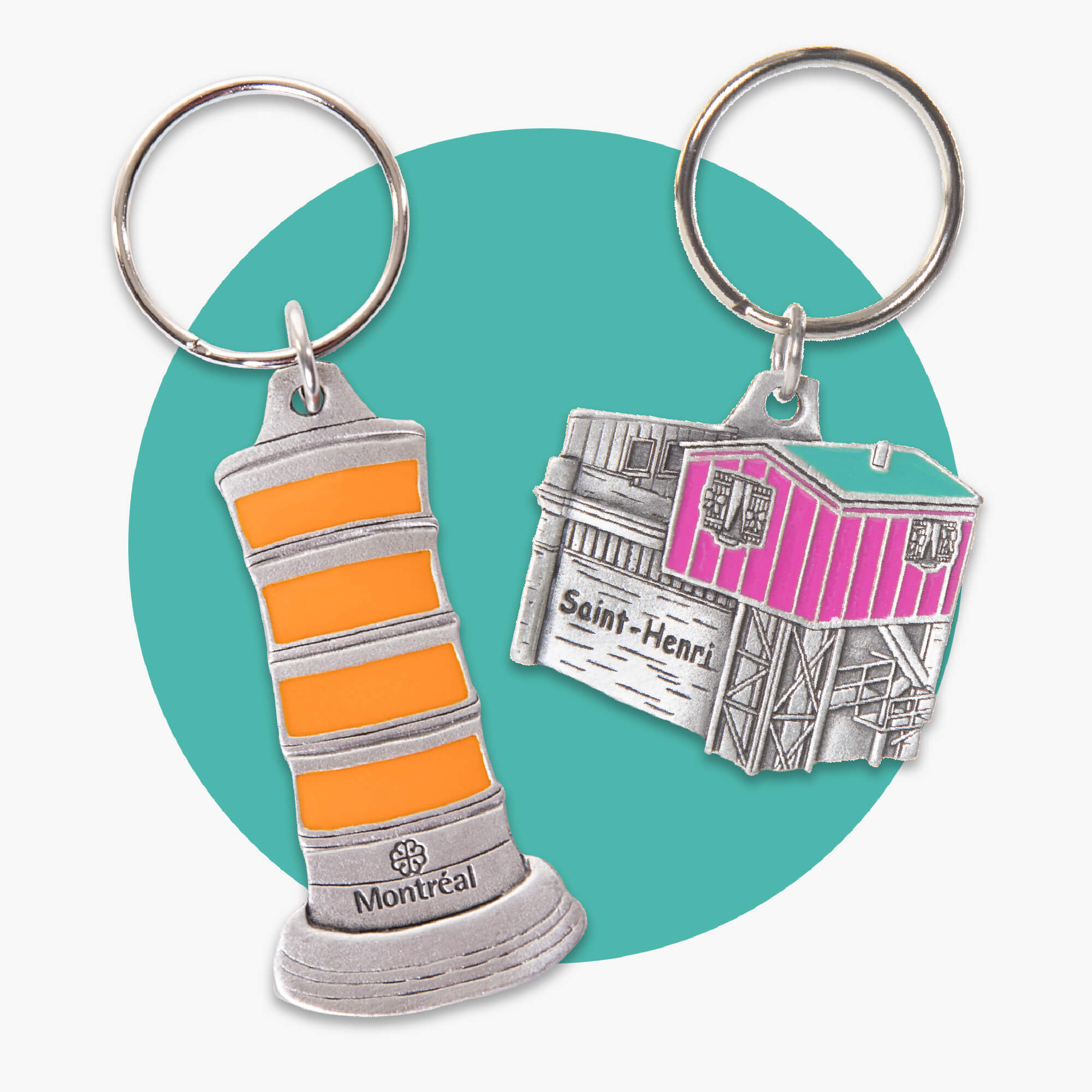 Montreal Keychains | Pewter | Montreal Gift Shop