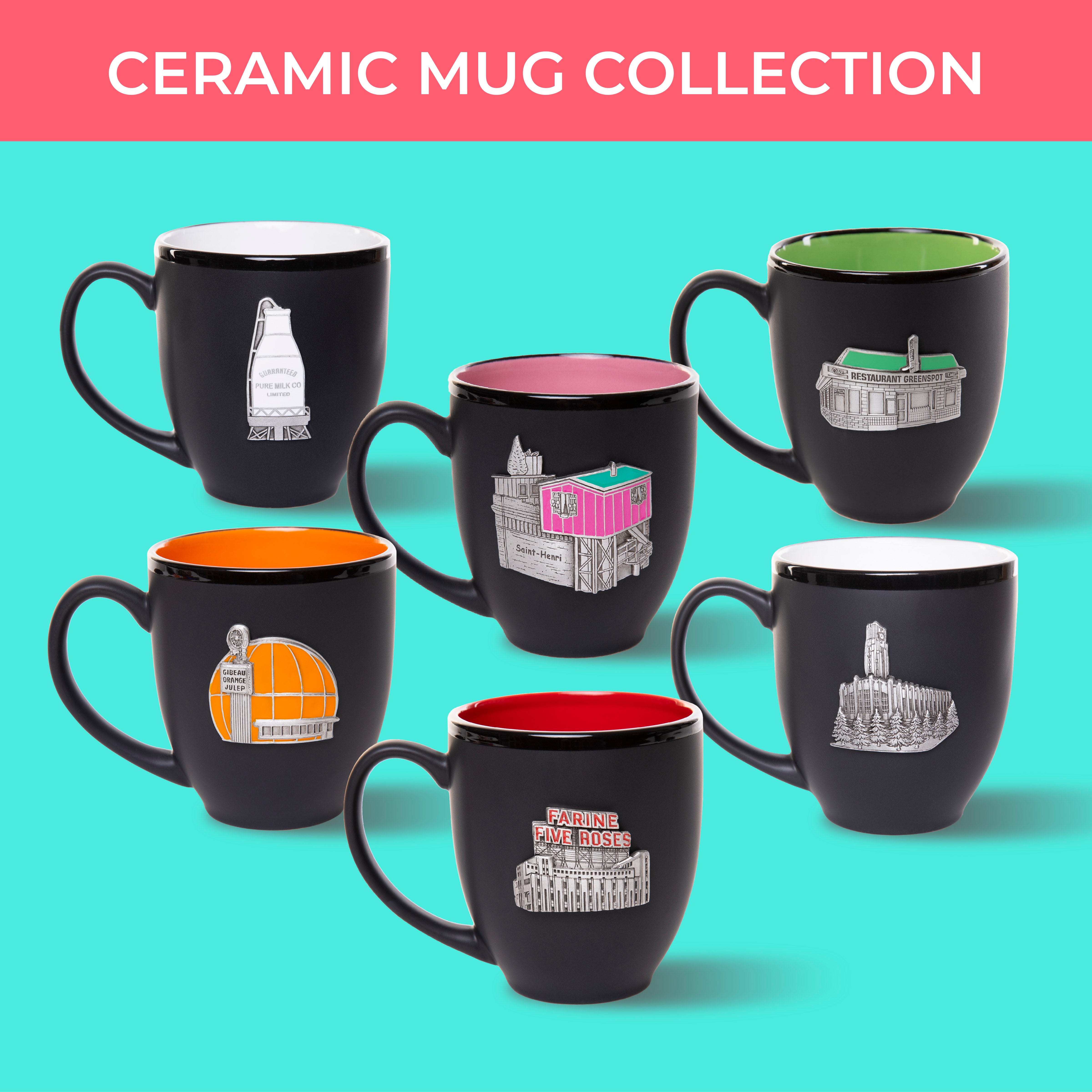 Ceramic Coffee Mugs | City Landmarks | Montreal Gift Shop